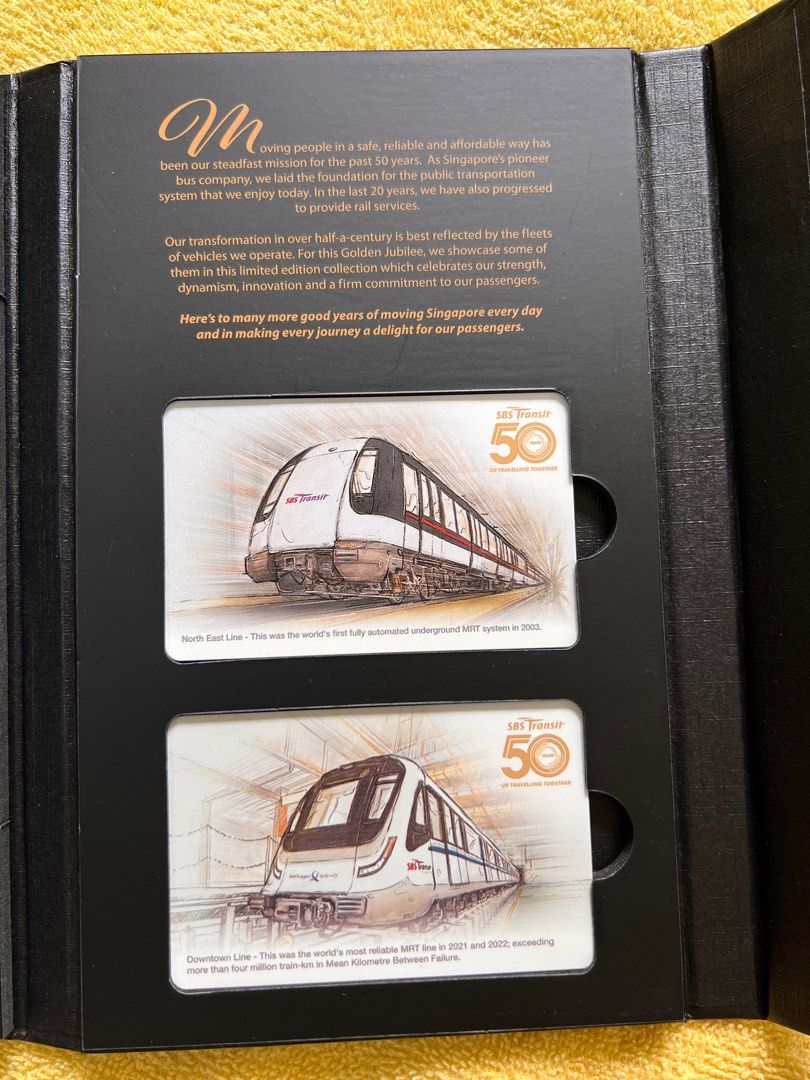 Limited edition SBS Bus 50 years ezlink card collection, Hobbies & Toys ...