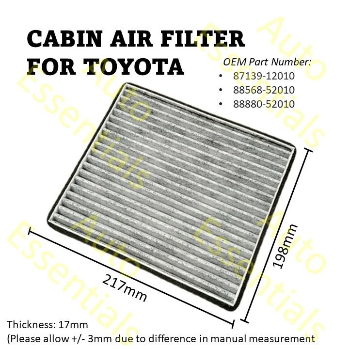 (Local SG Stock) OEM Toyota 87139-12010 White Cabin Air Aircon Filter ...