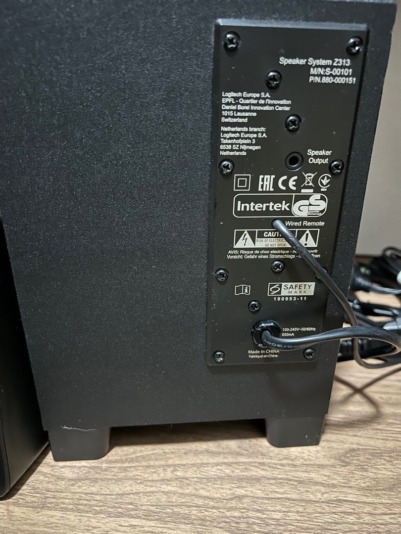 Logi Desktop speaker & subwhooper, Audio, Soundbars, Speakers ...