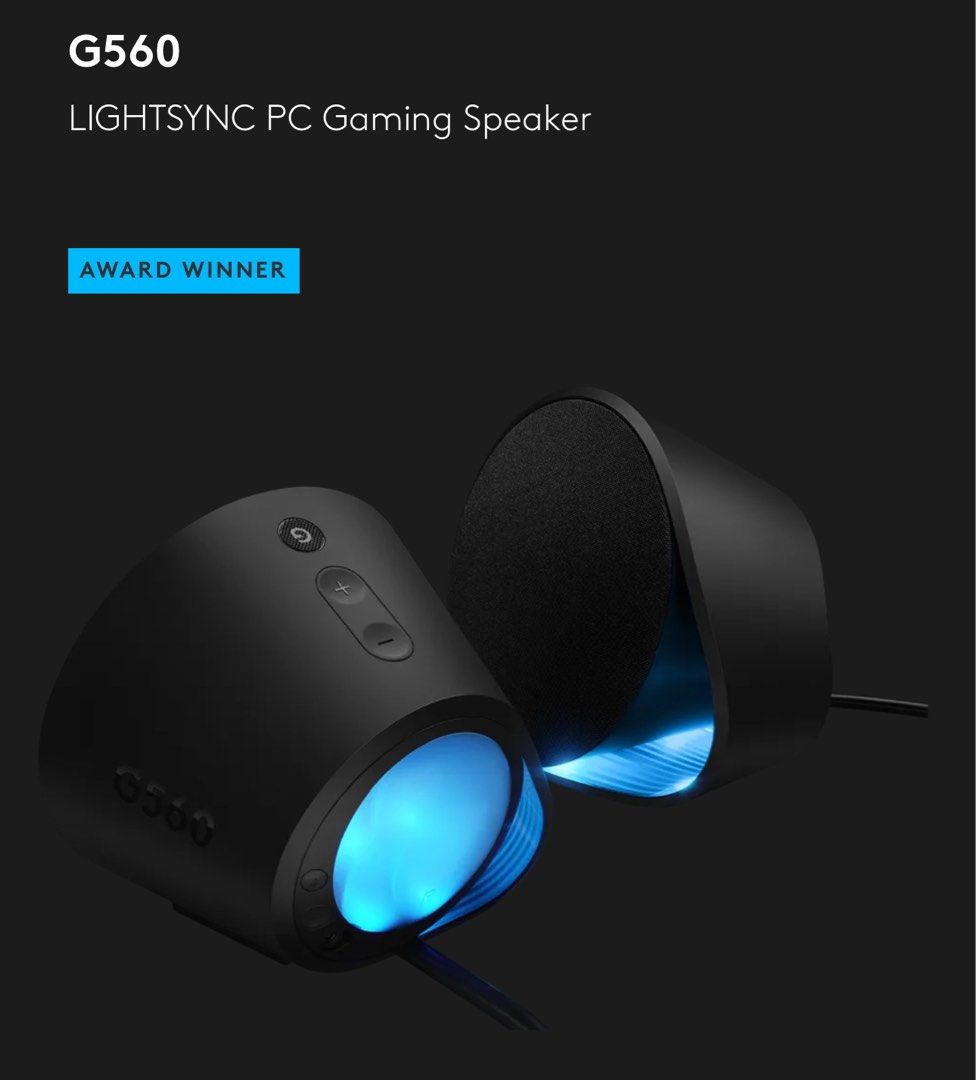 Logitech G560 Lightsync PC Gaming Speakers, Audio, Soundbars, Speakers & Amplifiers on Carousell