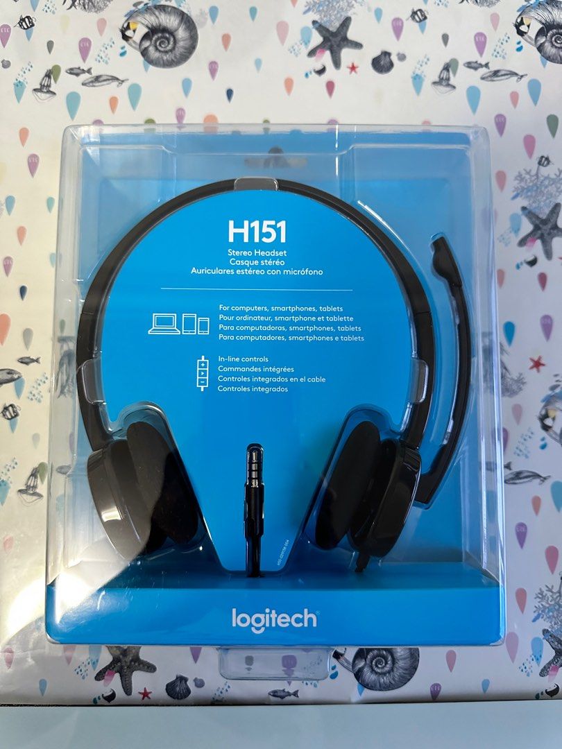 Logitech H151 Stereo Headset, Audio, Headphones & Headsets on Carousell