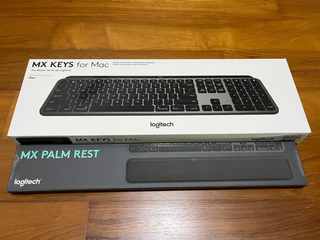 Logitech MX Keys Keyboard for Mac and Windows (Free MX Palm Rest ...