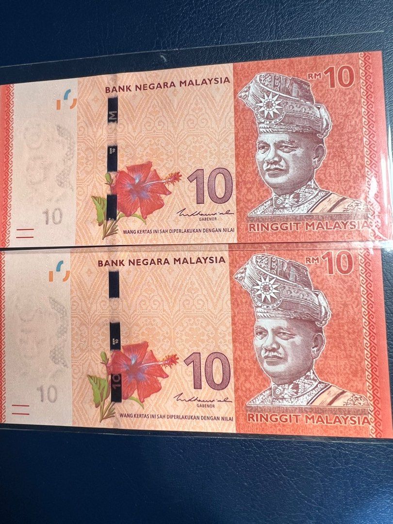 Malaysia Banknotes RM10 Running Number, Hobbies & Toys, Memorabilia ...