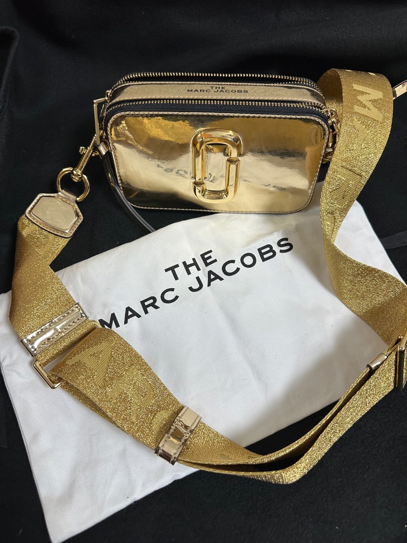 Marc Jacob snapshot Gold, Luxury, Bags & Wallets on Carousell