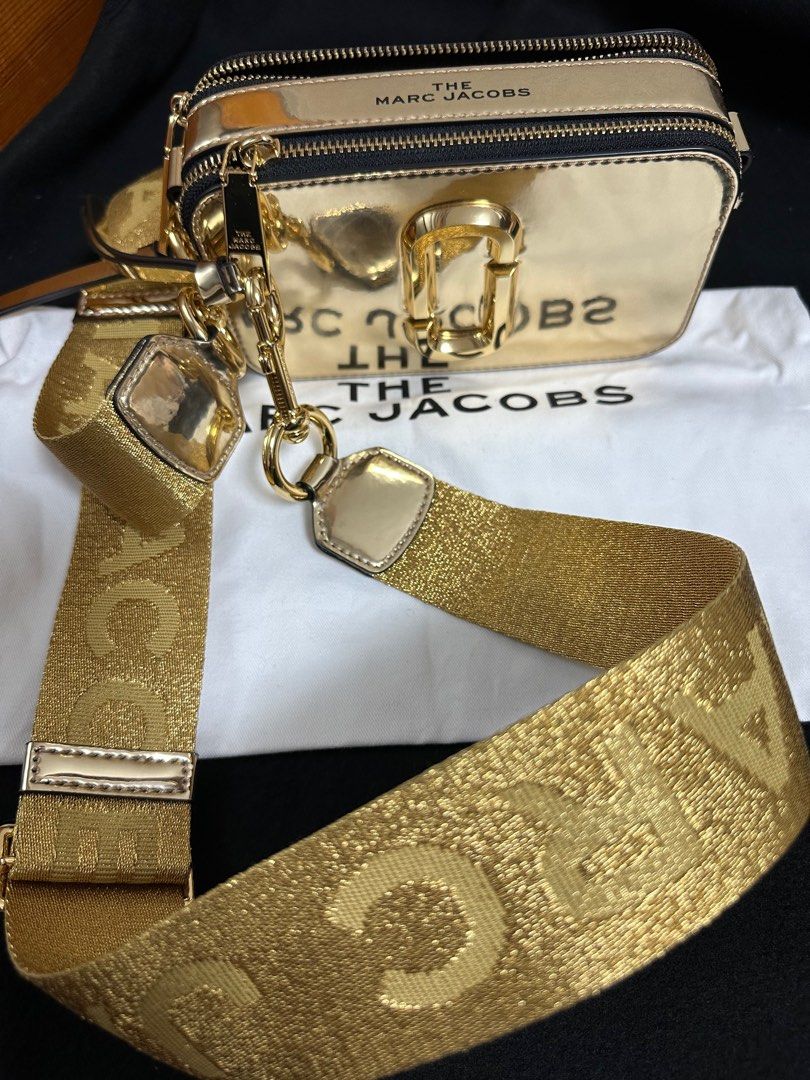 Marc Jacob snapshot Gold, Luxury, Bags & Wallets on Carousell