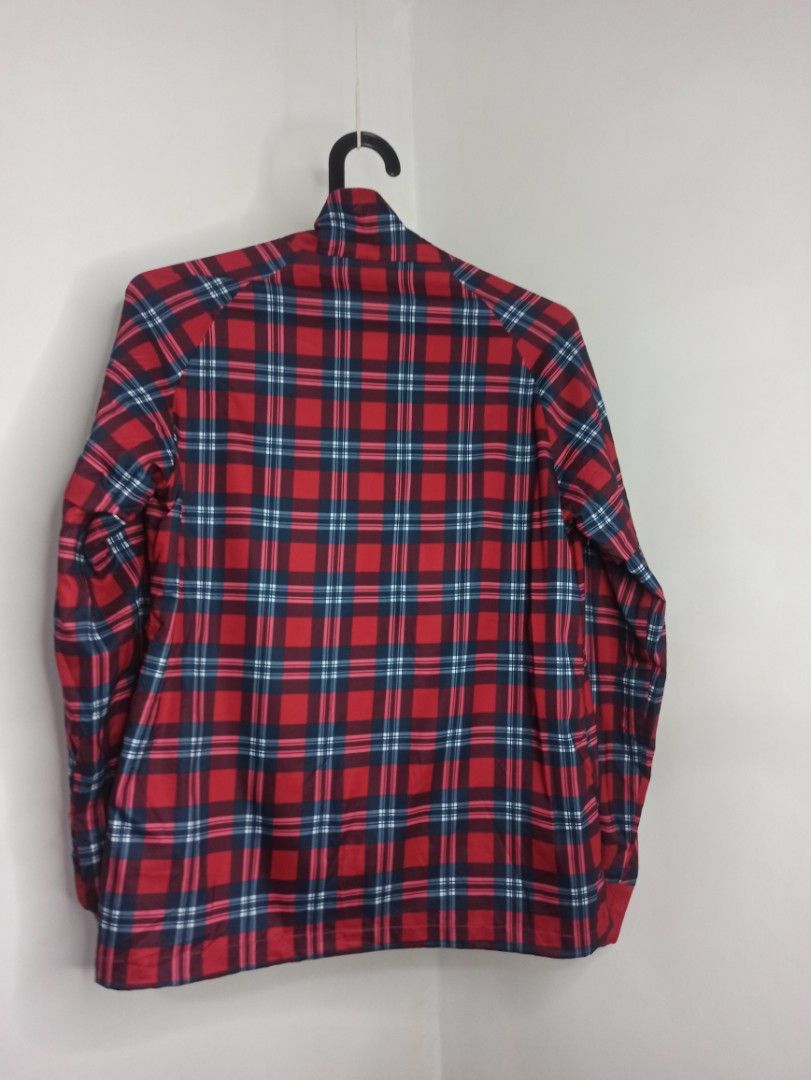 Marie Claire Sport Checker Red (Can be Polo and No Hood, Men's Fashion ...