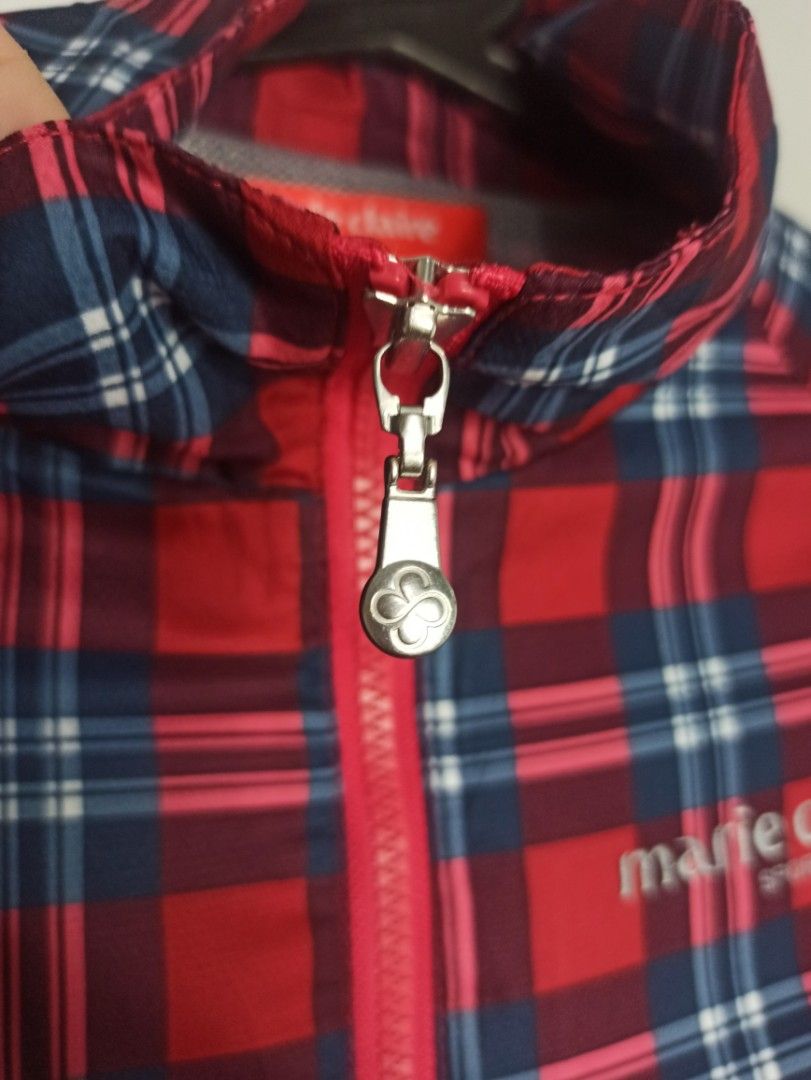 Marie Claire Sport Checker Red (Can be Polo and No Hood, Men's Fashion ...