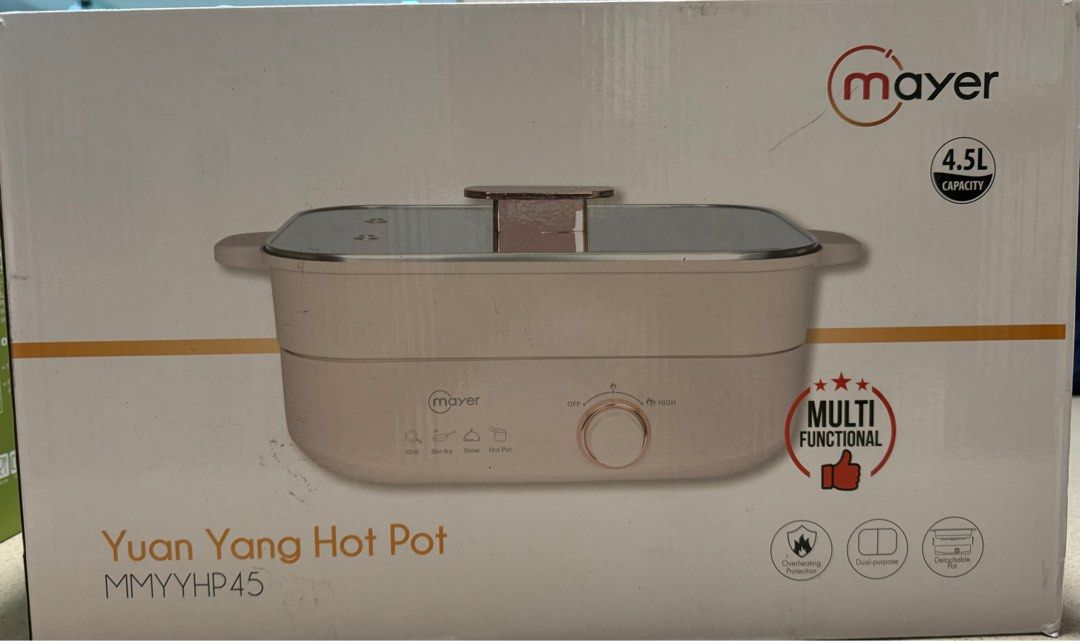 CNY Sale! Mayer - Yuan Yang Hot Pot (4L), TV & Home Appliances, Kitchen ...
