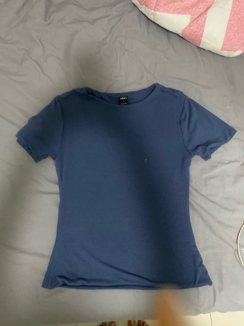 MERA BLUE TOP, Women's Fashion, Tops, Blouses on Carousell