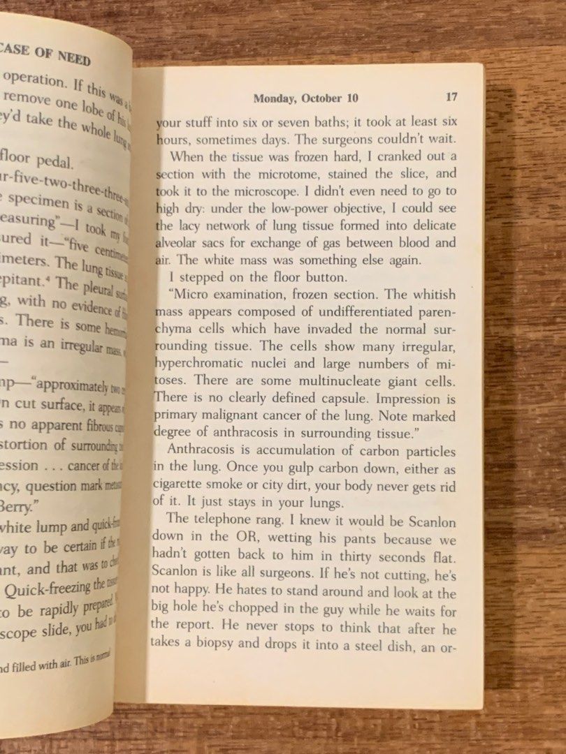 MICHAEL CRICHTON WRITING AS JEFFERY HUDSON; A CASE OF NEED, Hobbies ...