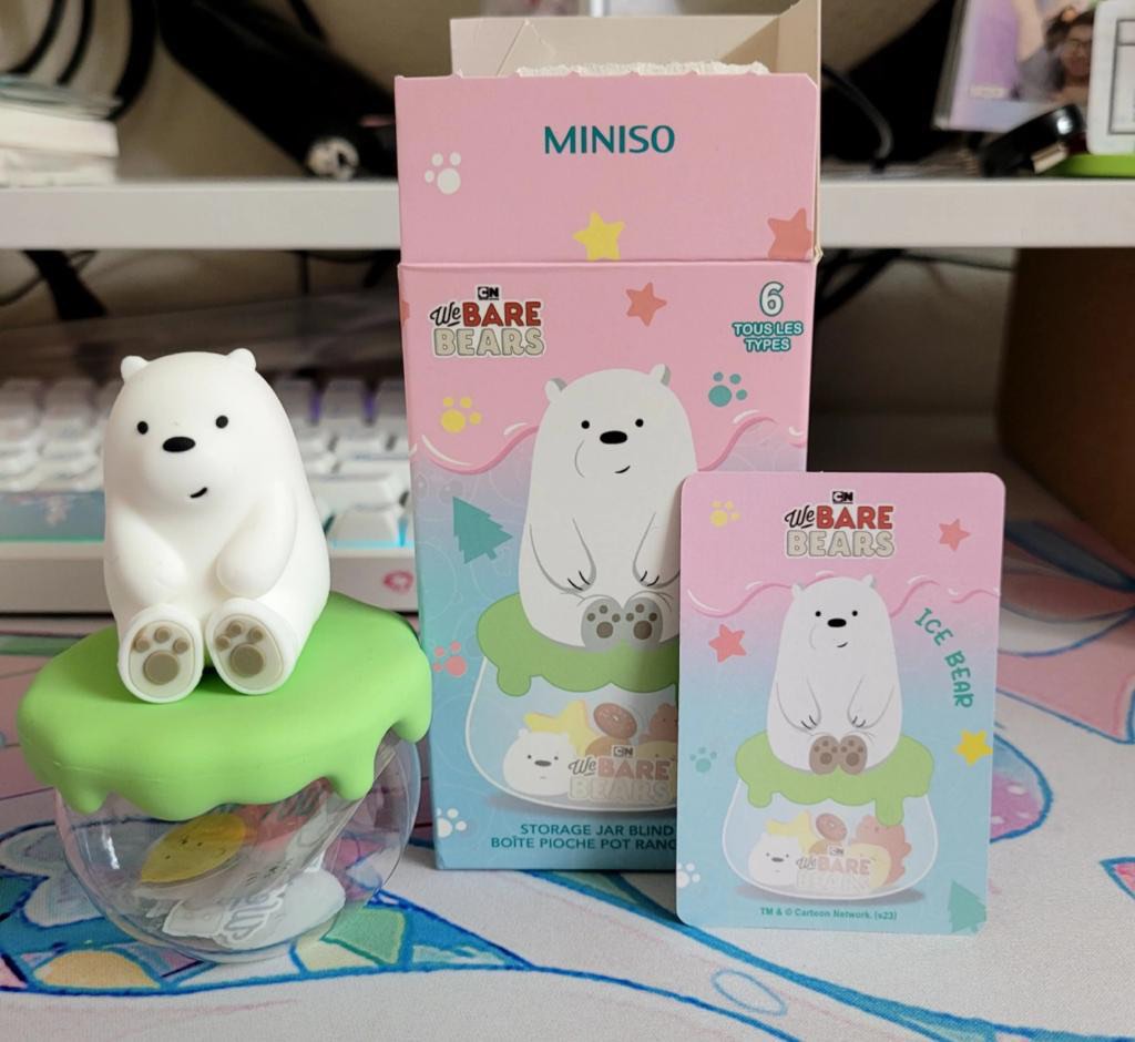 Miniso we bare bears storage jar blind box, Hobbies & Toys, Toys ...
