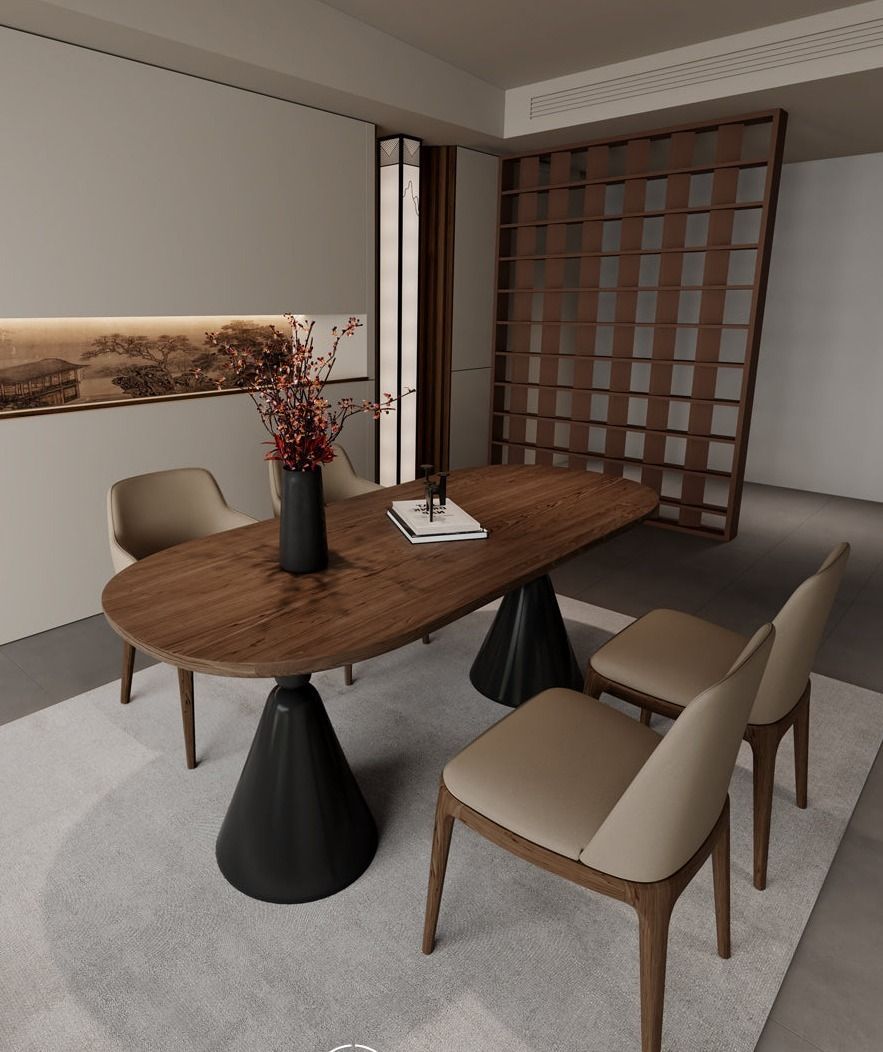 Miriam EMBASSY Dining Table Nordic Retro Solid Wood Dining Table Select ...