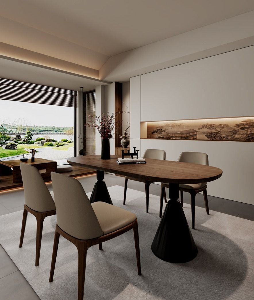 Miriam EMBASSY Dining Table Nordic Retro Solid Wood Dining Table Select ...