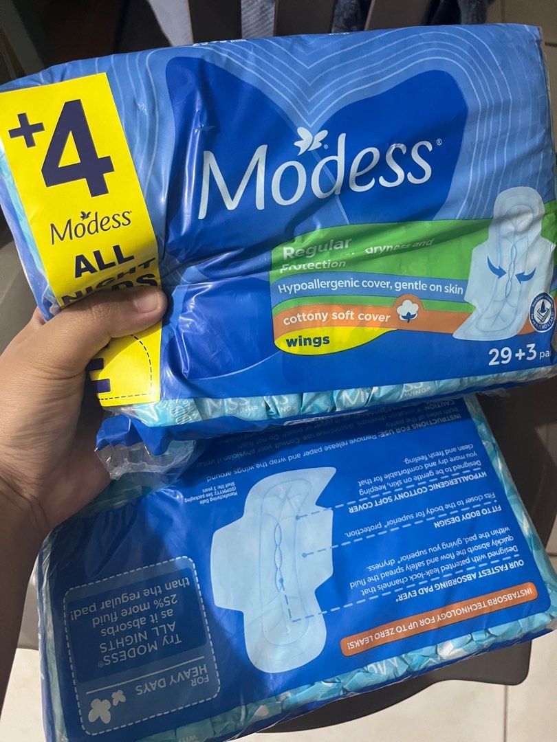 Modess Sanitary Napkin/ Pads with wings Big pack, Beauty & Personal ...