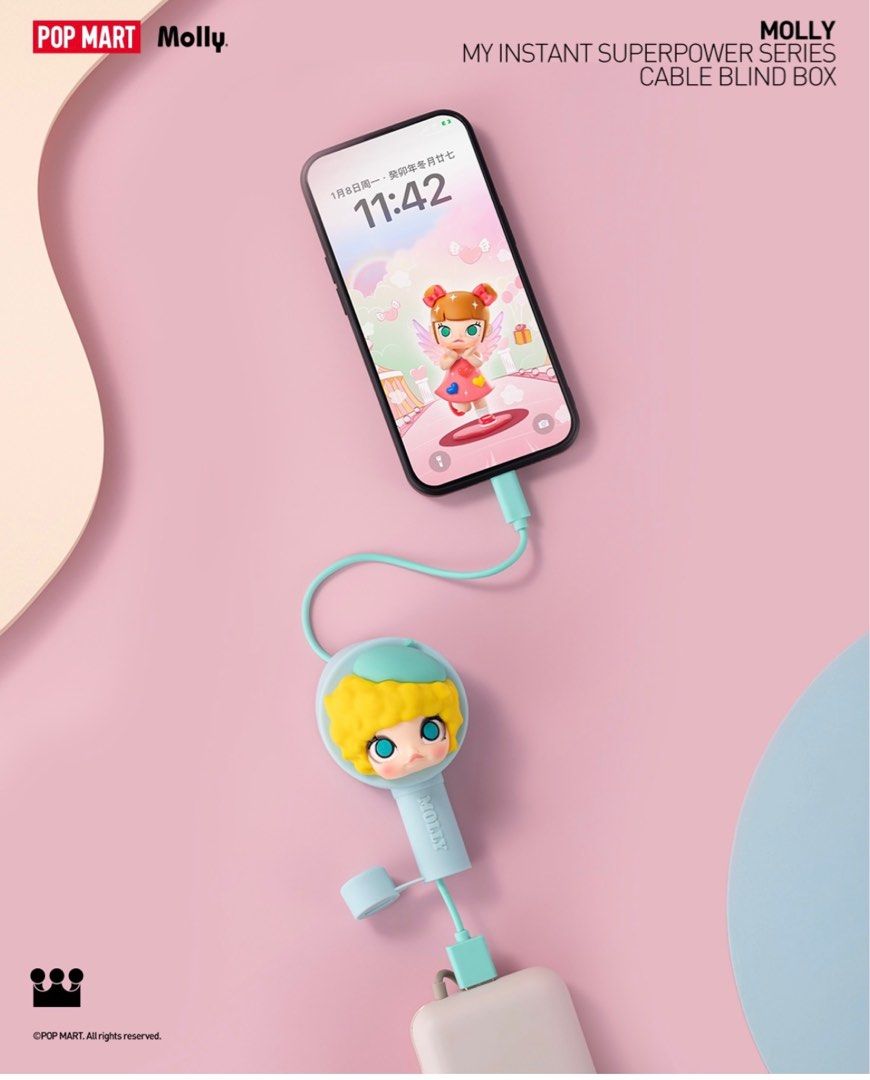 MOLLY MY INSTANT SUPERPOWER SERIES (FOR IOS AND TYPE C )CABLE CHARGER ...