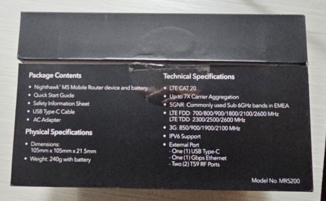 NETGEAR Nighthawk (MR5200) M5 Mobile Router with WiFi 6 – Ultrafast 5G ...