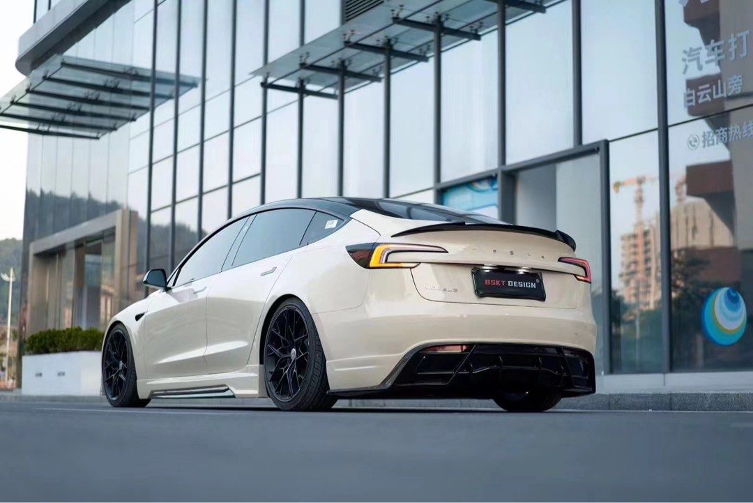 New Tesla model 3 body kit, Car Accessories, Accessories on Carousell