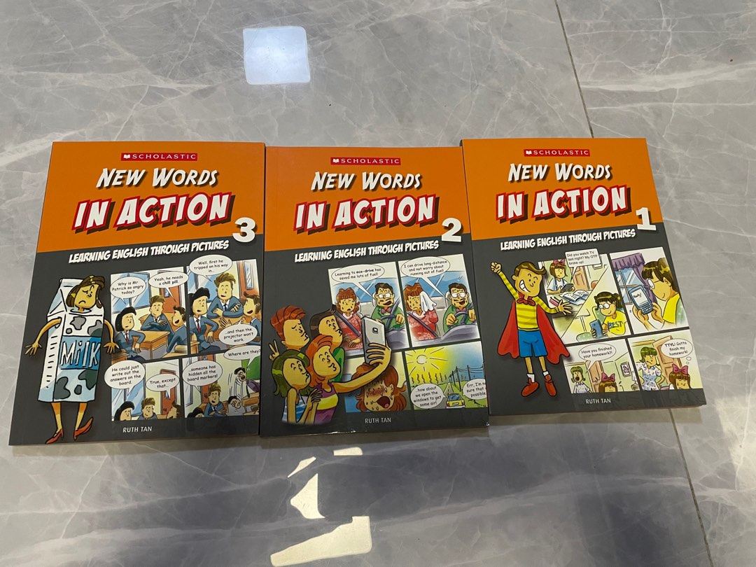 New Words in Action Books from Scholastic, Hobbies & Toys, Books ...