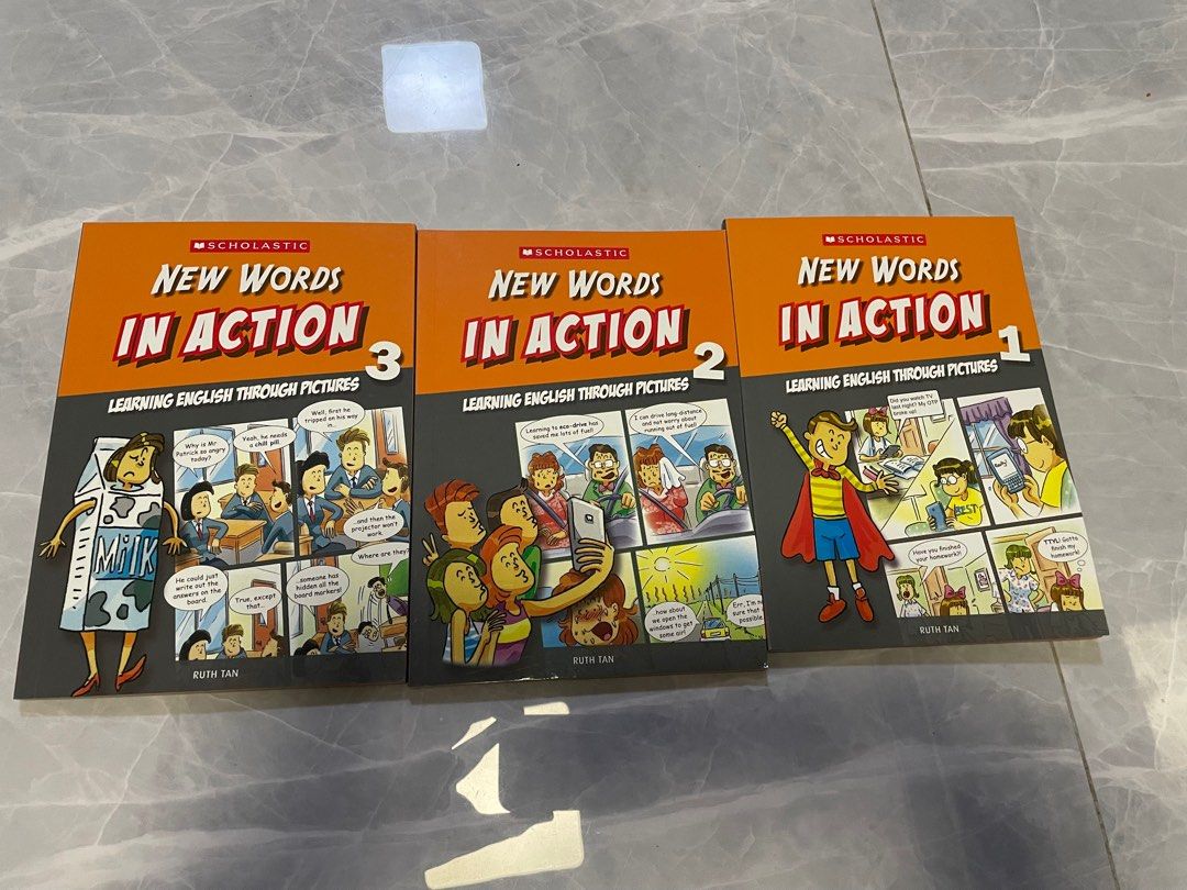 New Words in Action Books from Scholastic, Hobbies & Toys, Books ...
