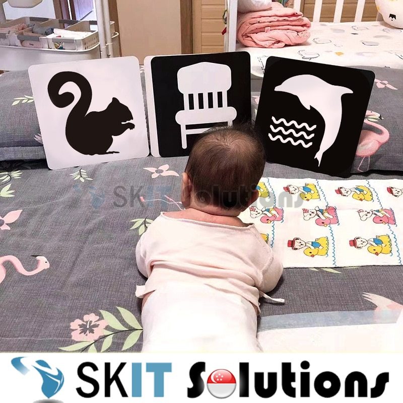 Newborn Baby Visual Stimulation Training Flash Card Early Learning ...