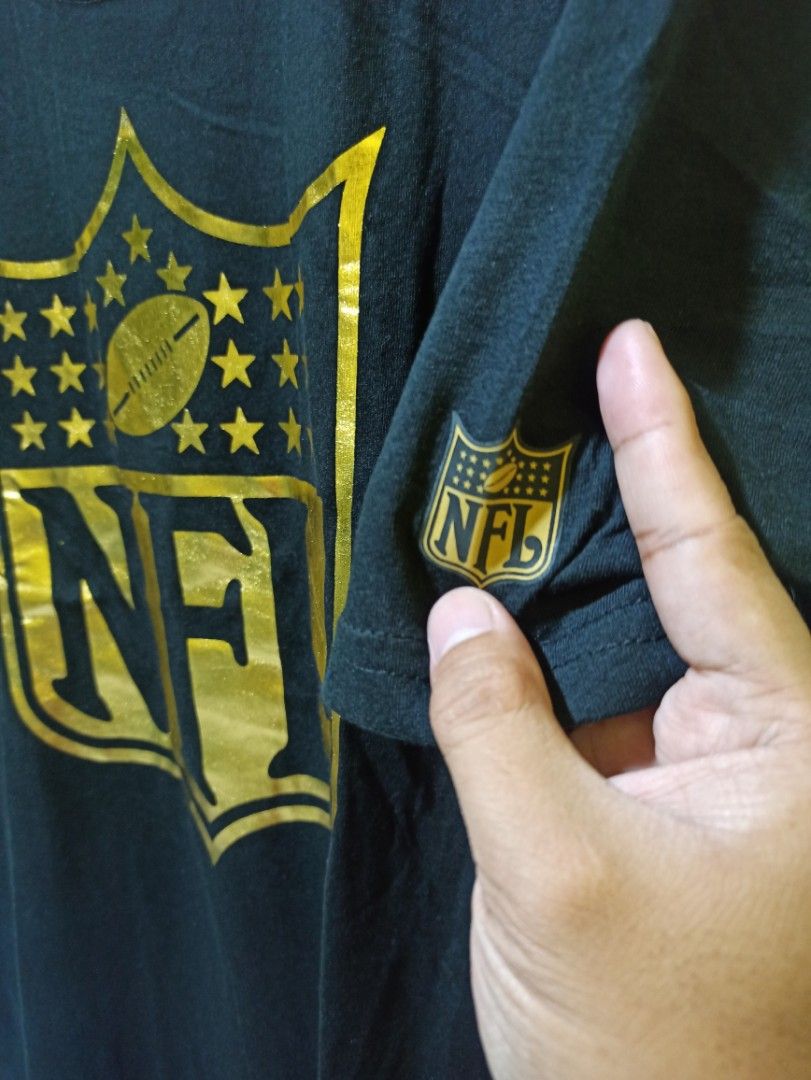 NFL Logo Shield in gold by Team Apparel, Men's Fashion, Tops & Sets ...
