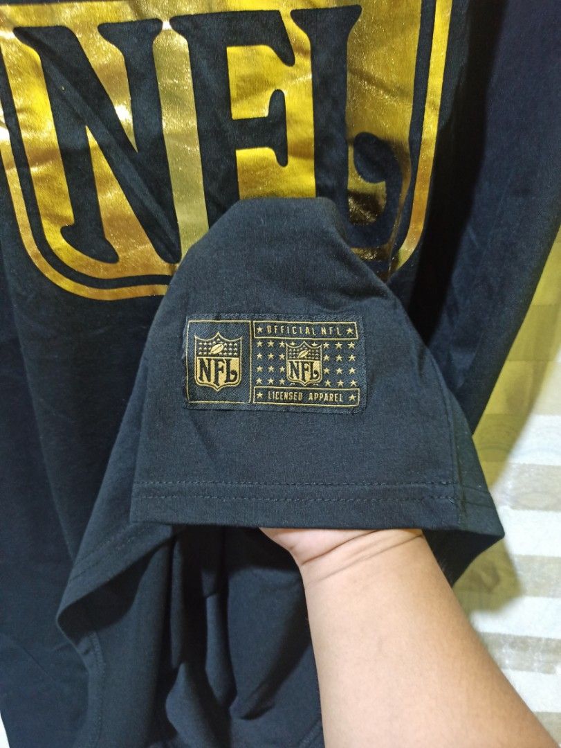 NFL Logo Shield in gold by Team Apparel, Men's Fashion, Tops & Sets ...