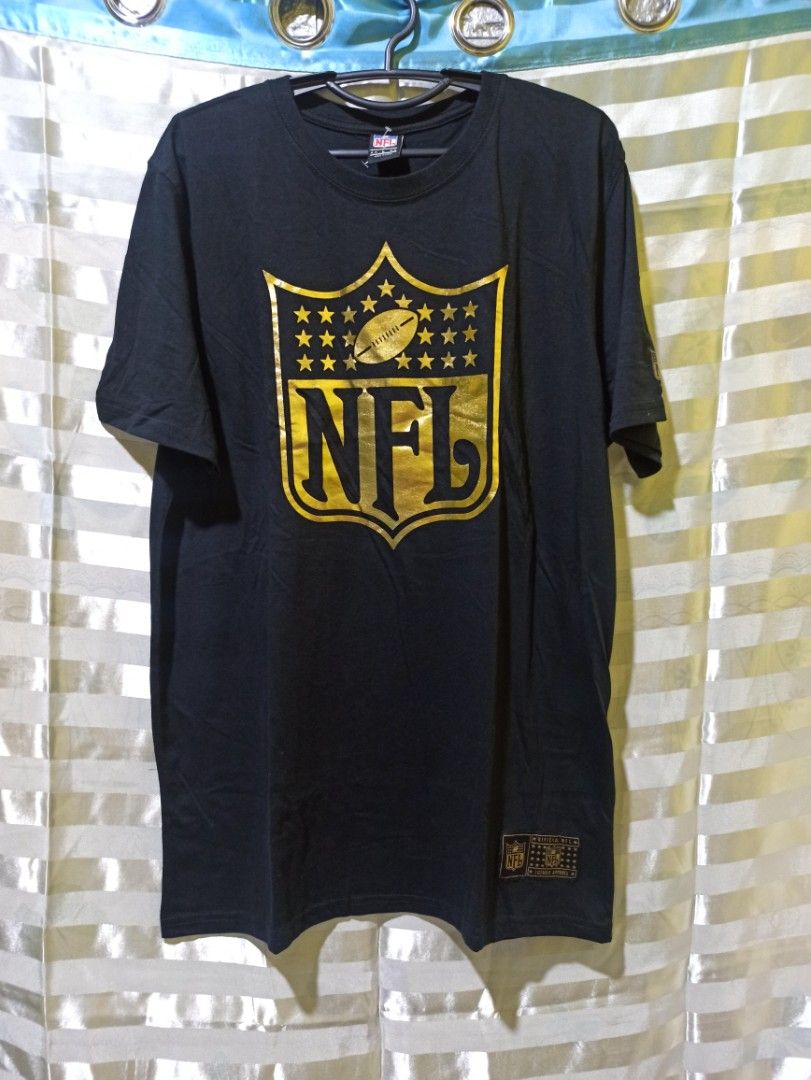 NFL Logo Shield in gold by Team Apparel, Men's Fashion, Tops & Sets ...