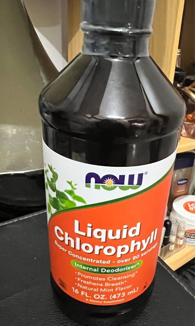 Now Foods Chlorophyll & Mint, 16 OZ (473ml), Health & Nutrition, Health ...