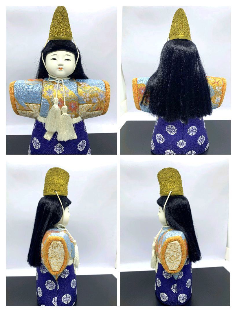 Ohinasama Kimekomi Dolls, Odari and Hina, Prince and princess dolls, Japanese Traditional Doll ...