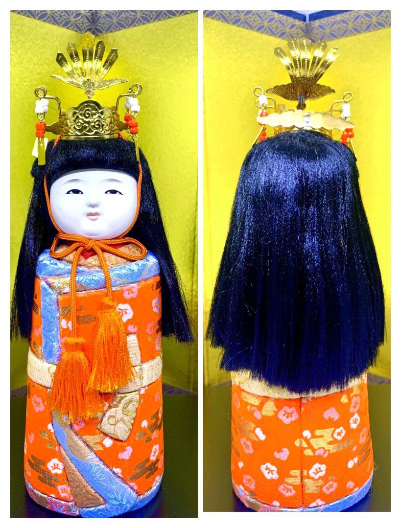 Ohinasama Kimekomi Dolls, Odari and Hina, Prince and princess dolls, Japanese Traditional Doll ...