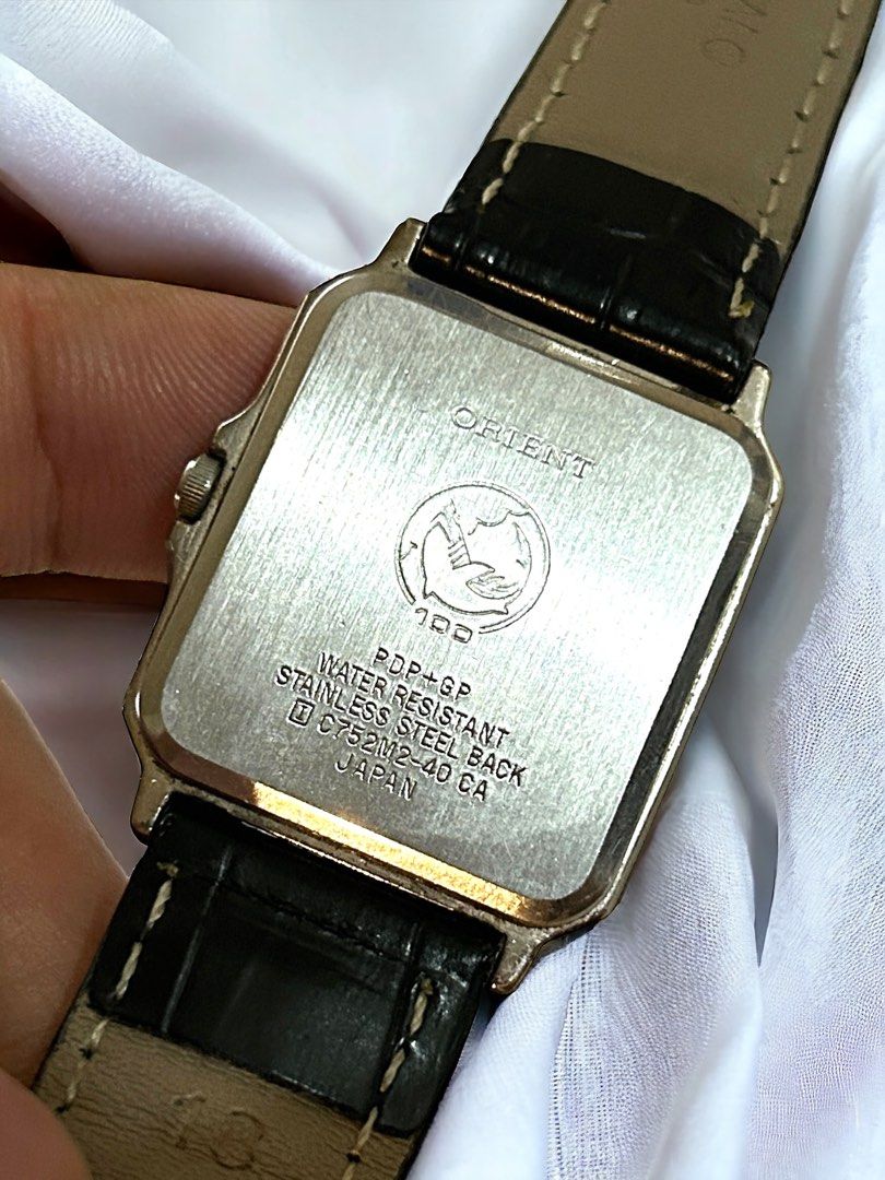 Orient Tank Cygnus Swimmer 100 White Dial Two Tone Tank Homage Watch ...