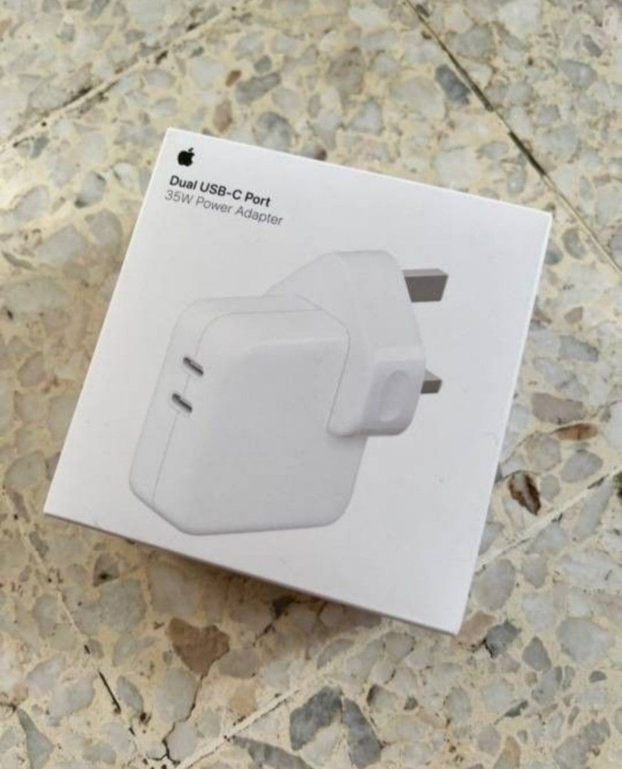 Original New 35W Charger Set A)Apple 35W Dual Port Charger + Type C to ...