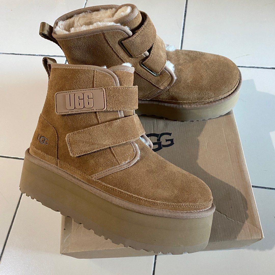 Original UGG platform brown Boots with box, Women's Fashion, Footwear ...