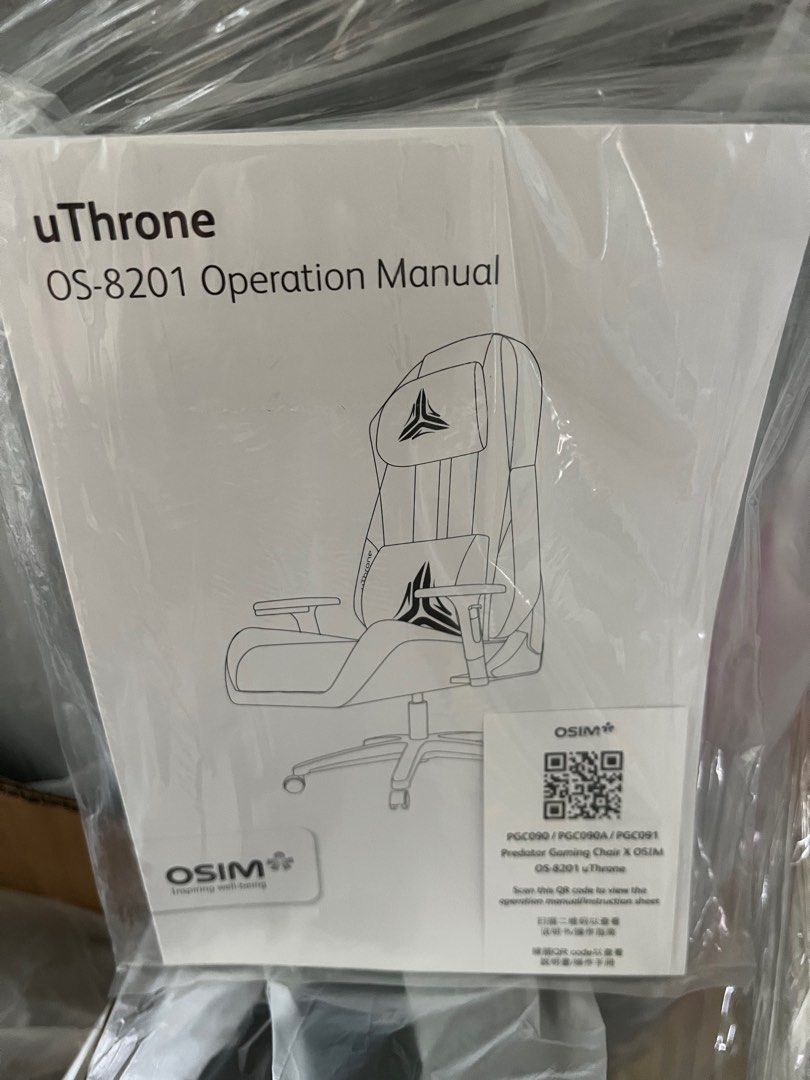OSIM uThrone Gaming Massage Chair, Furniture & Home Living, Furniture ...