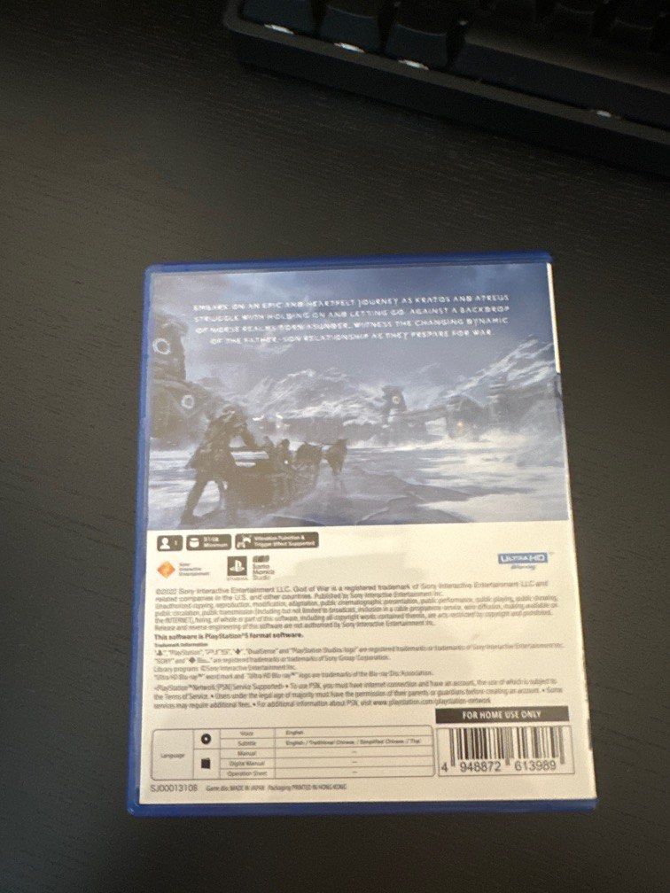 Playstation5 ps5 game disc God of war, Video Gaming, Video Game ...