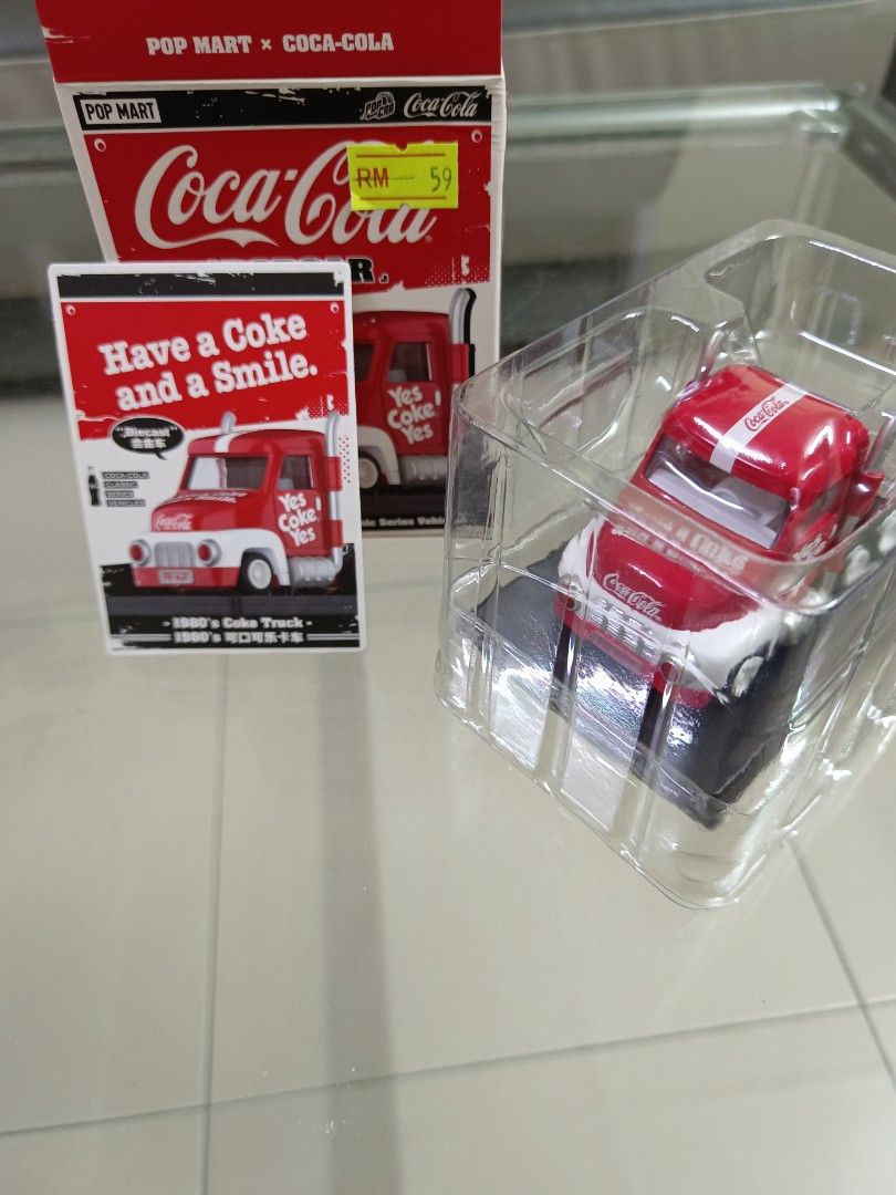 Popmart x Pop Car x Coca Cola (1980's Coke Truck), Hobbies & Toys, Toys ...