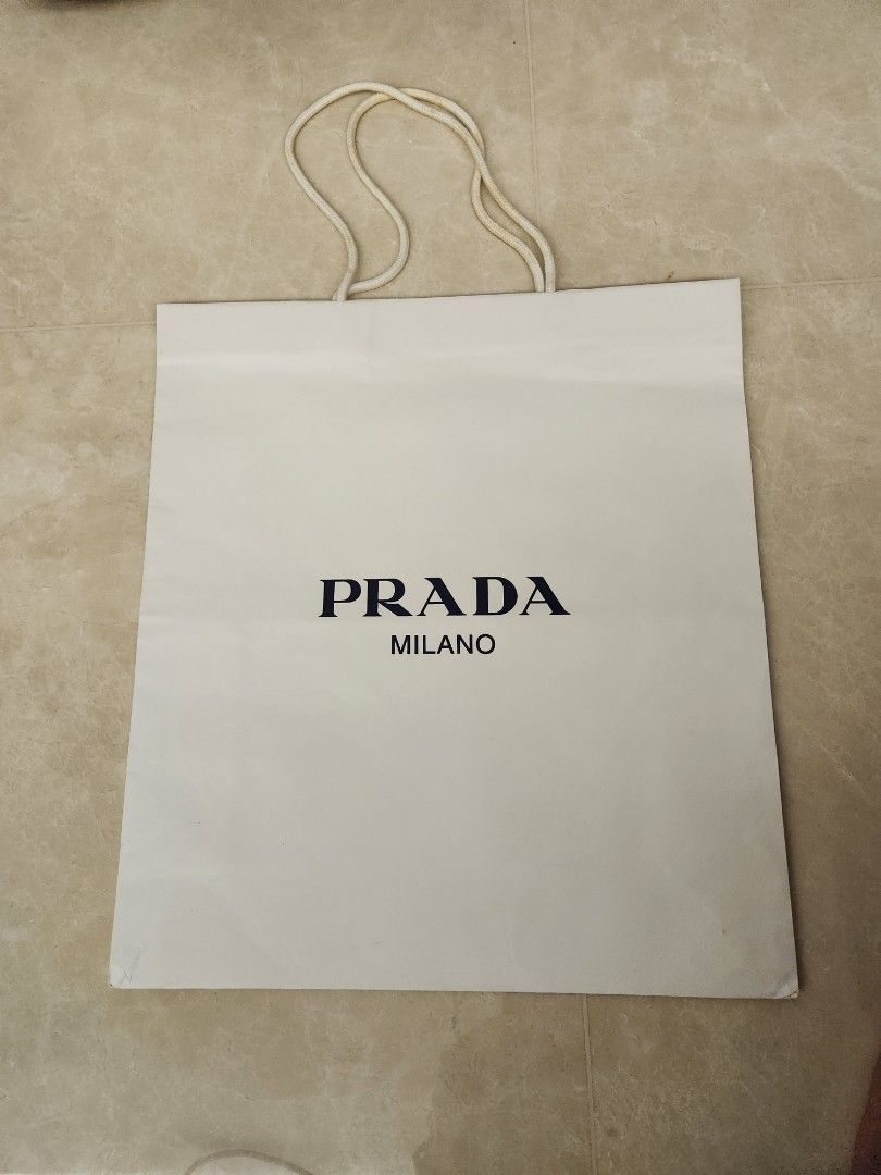 Prada Paper Bag, Luxury, Accessories on Carousell