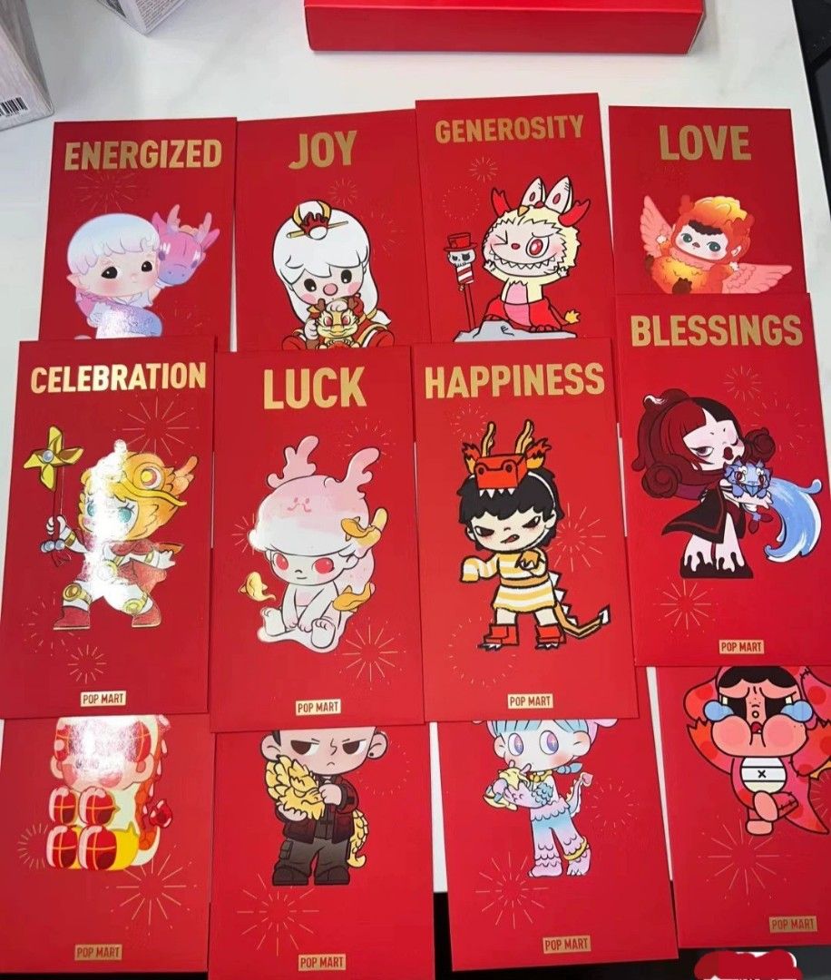 [Pre Order] POP Mart 2024 red packet/ang pow/angpow/hong bao/sampul ...