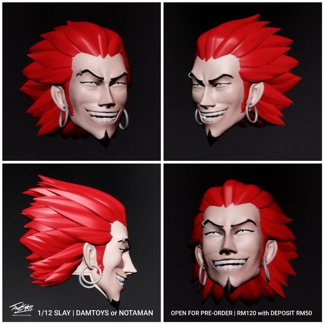 Pre-order | 1/12 Slay Headsculpt for Custom Figure | Shf | Mafex ...