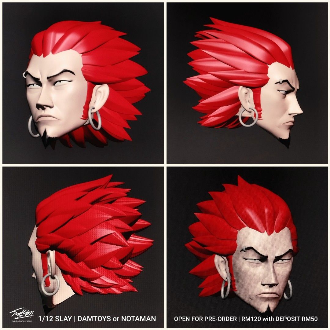 Pre-order | 1/12 Slay Headsculpt for Custom Figure | Shf | Mafex ...