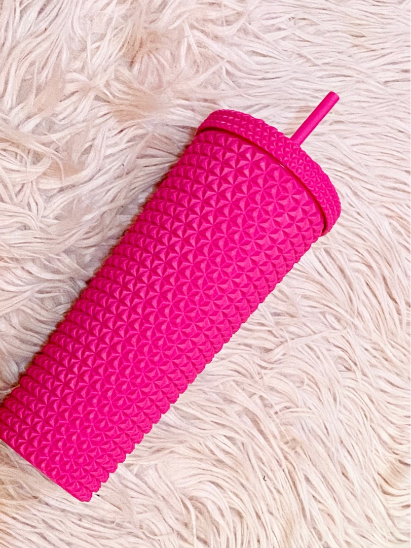 PREPARA Barbie Pink Matte Straw Tumbler 770 ML, Furniture & Home Living, Kitchenware & Tableware ...