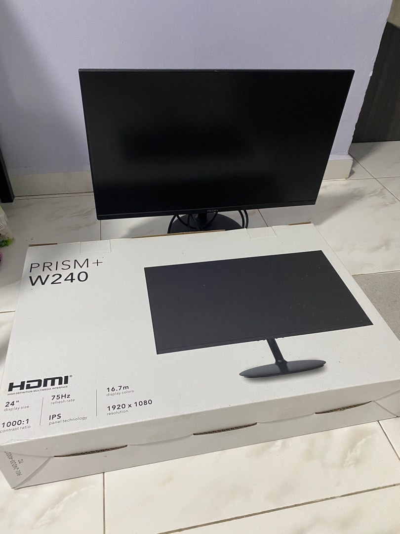 Prism+ W240 full box, Computers & Tech, Parts & Accessories, Monitor ...
