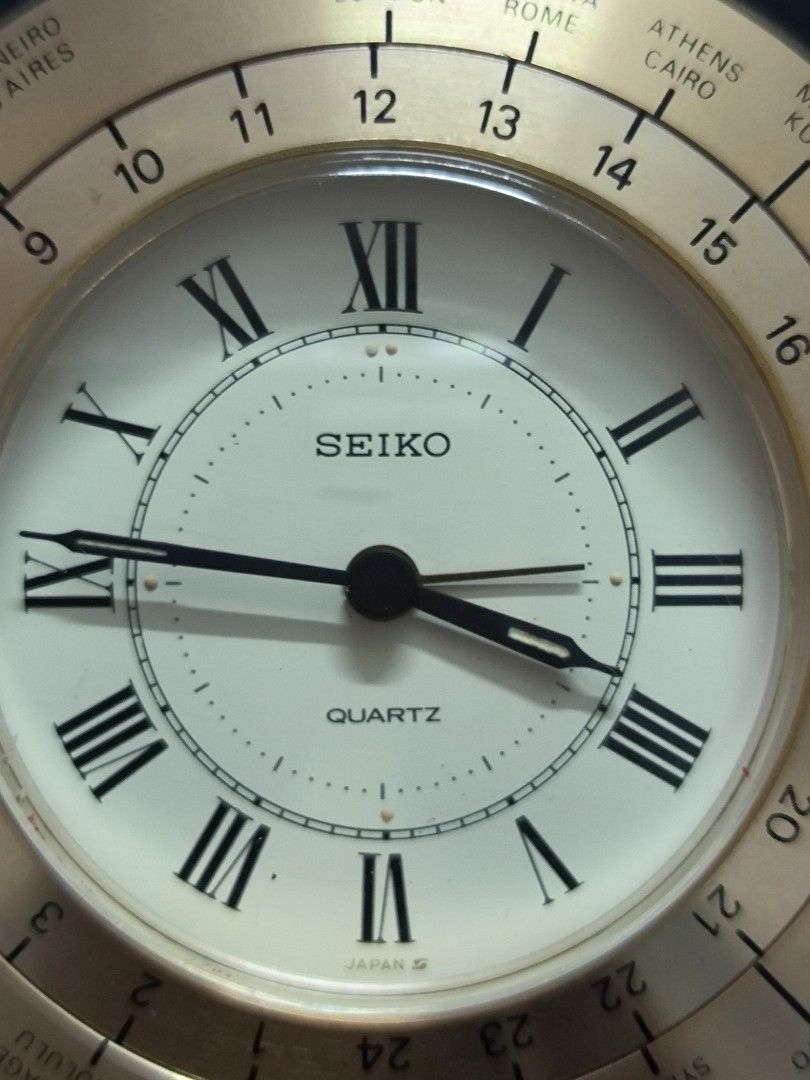 Rare Seiko Quartz World Alarm Travel Clock QQ539G, Luxury, Watches on ...