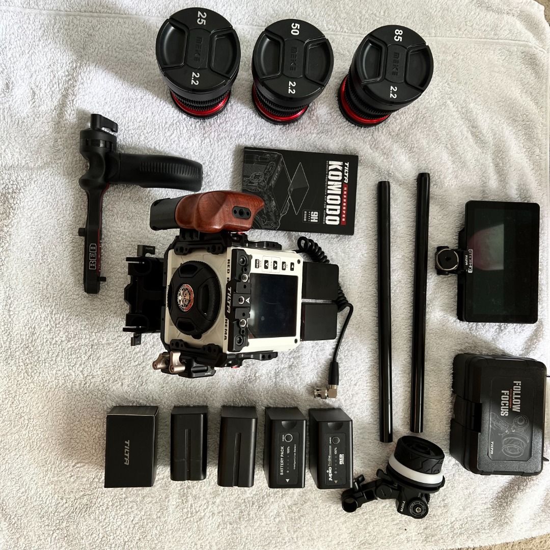 Red Komodo + Prime Lenses + Tilta Cage Kit, Photography, Cameras on ...