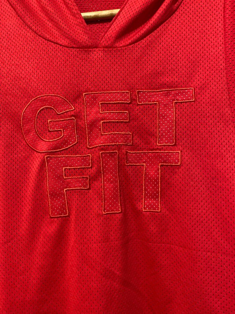 RED SINGLET WITH HOOD, Women's Fashion, Activewear on Carousell