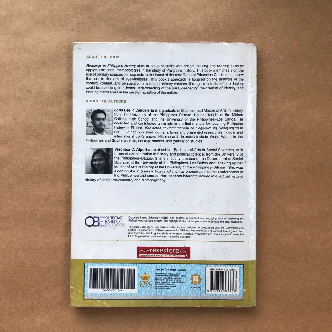 REX READINGS IN PHILIPPINE HISTORY (RPH), Hobbies & Toys, Books ...