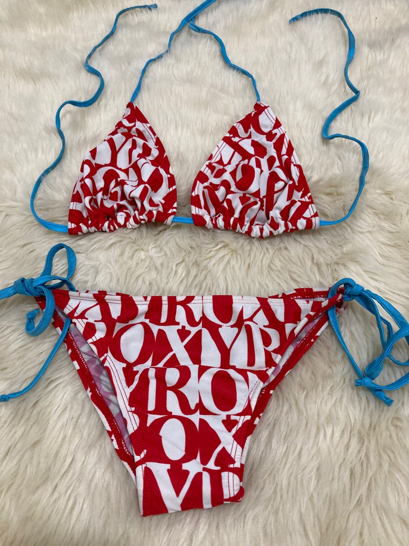 Roxy two piece self tie, Women's Fashion, Swimwear, Bikinis & Swimsuits ...