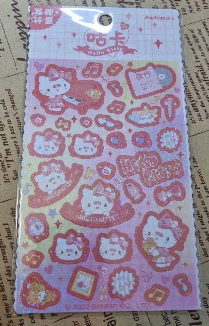 Sanrio Sticker Sheet (4 Designs), Hobbies & Toys, Stationery & Craft ...