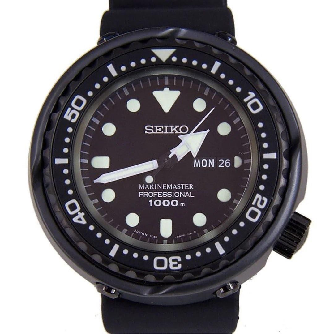 Seiko Prospex Darth Tuna Marine Master SBBN029, Men's Fashion, Watches ...