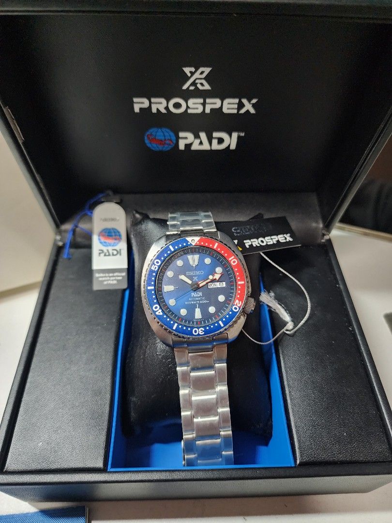Seiko Prospex Turtle Pepsi PADI Special Edition Save the Ocean SRPA21K1 ...